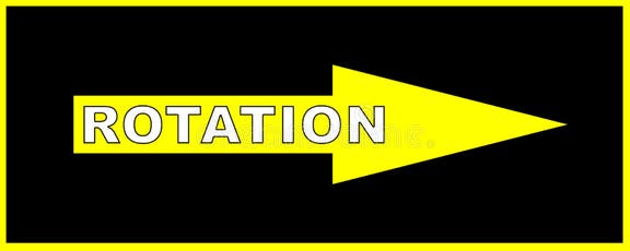 Rotation Sign stock illustration. Illustration of electrique - 6952915