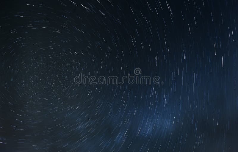 The Rotation of the Stars Around the North Star Stock Image - Image of ...