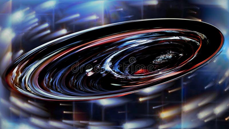 Rotation of Stars in a Cosmic Vortex. Stock Illustration - Illustration ...