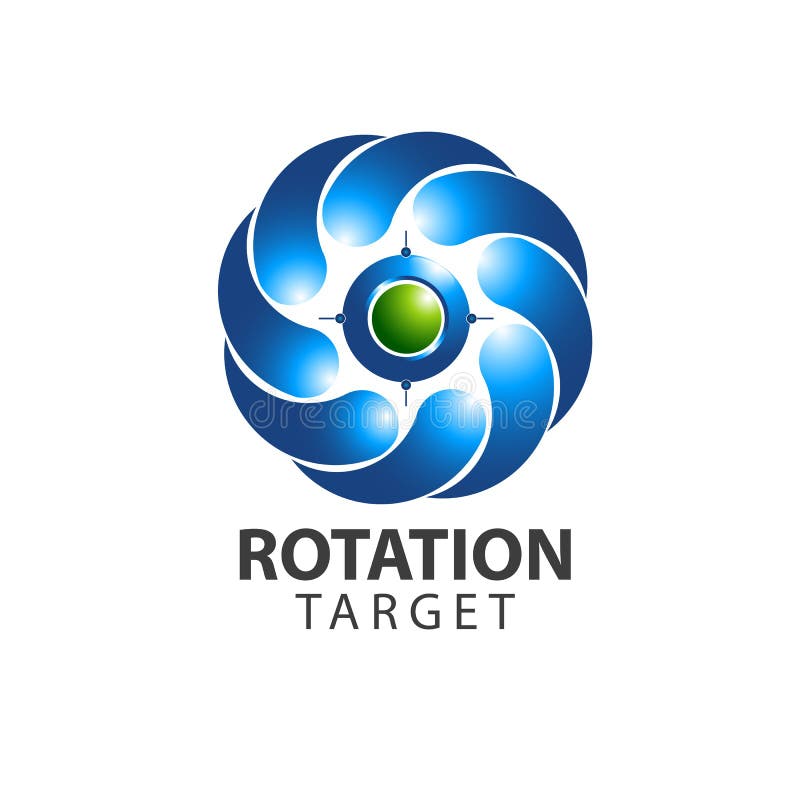 Rotation Target Icon Logo Concept Design. Symbol Graphic Template ...