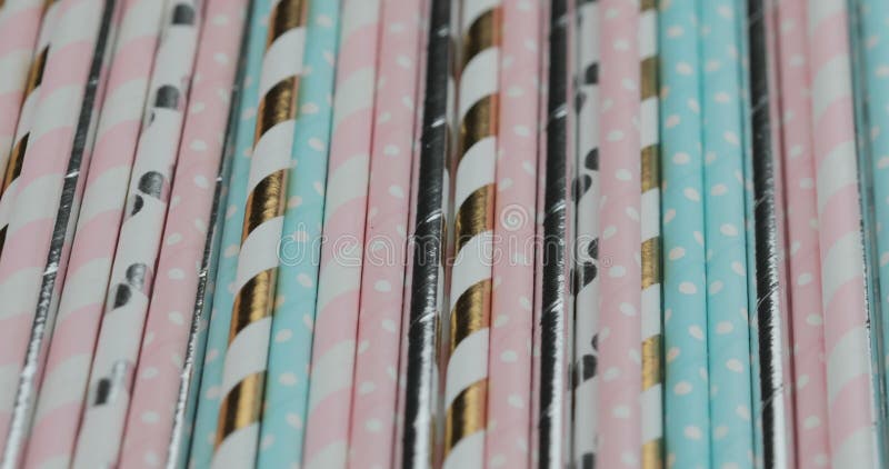 Rotation of Wrapping Paper Rolls Stock Video - Video of polka ...