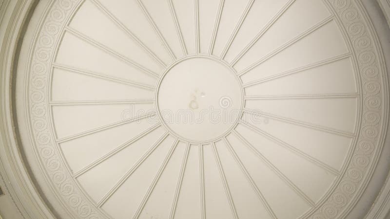 Rotational Shot of Round Ceiling Building Architecture Stock Video ...
