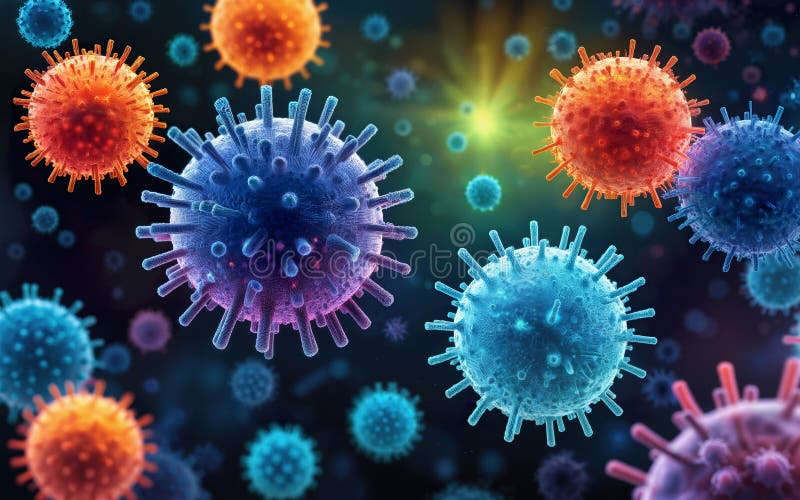 Rotavirus, Virus Molecules, Microscopic View, Viral Infection Stock ...