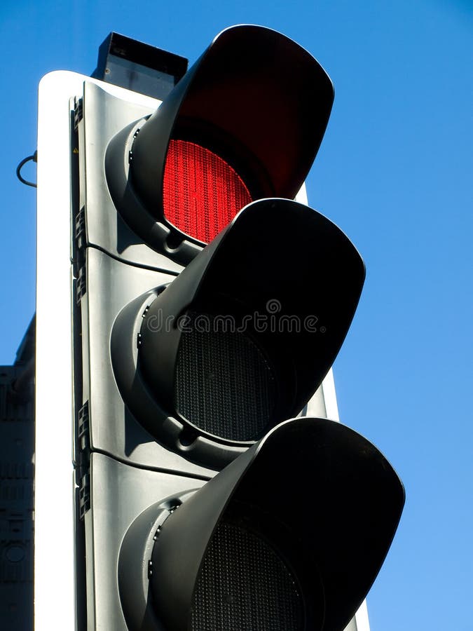 Rote Ampel stockfoto. Bild von ausgang, achtung, verkehr - 45843628