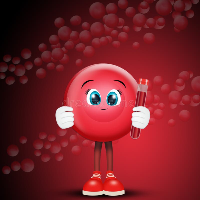 Rote Blutzelle stock abbildung. Illustration von render - 8898822