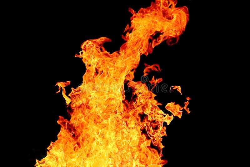 Rote Flamme Auf Dem Schwarzen Hintergrund Stockbild - Bild von farbe ...