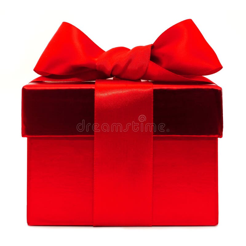 Offene Rote Geschenkbox Auf Grauem Hintergrund Stockbild - Bild von ...
