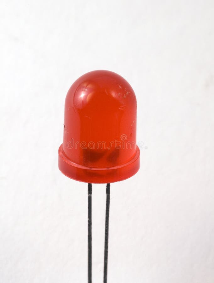 Rote LED stockbild. Bild von widerstand, leuchte, teil - 4682567