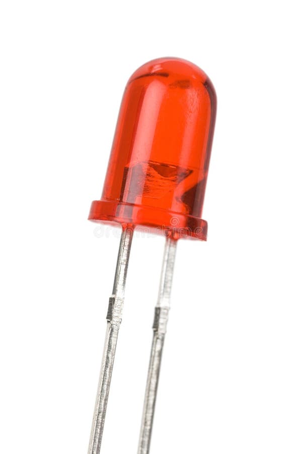 Rote LED stockbild. Bild von elektronik, geführt, technologie - 9988145
