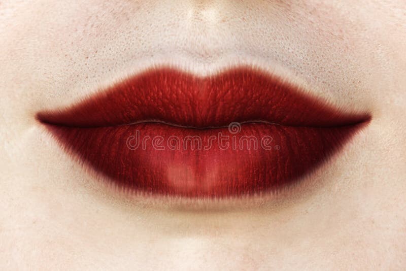 Rote Lippen stockbild. Bild von ausdruck, schön, bezaubern - 54282717
