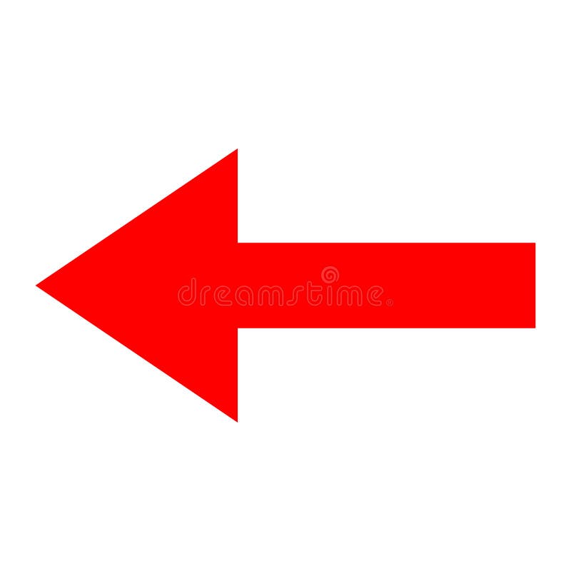 Roter Pfeil, Der Nach Rechts Auf Einen Weißen Hintergrund Zeigt Stock ...
