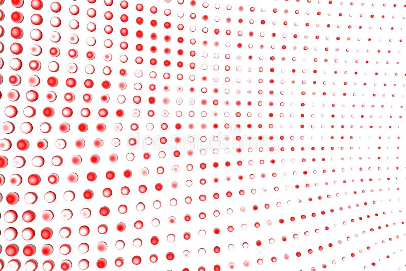 Rote u. weiße Punkte stock abbildung. Illustration von gemasert - 6805488