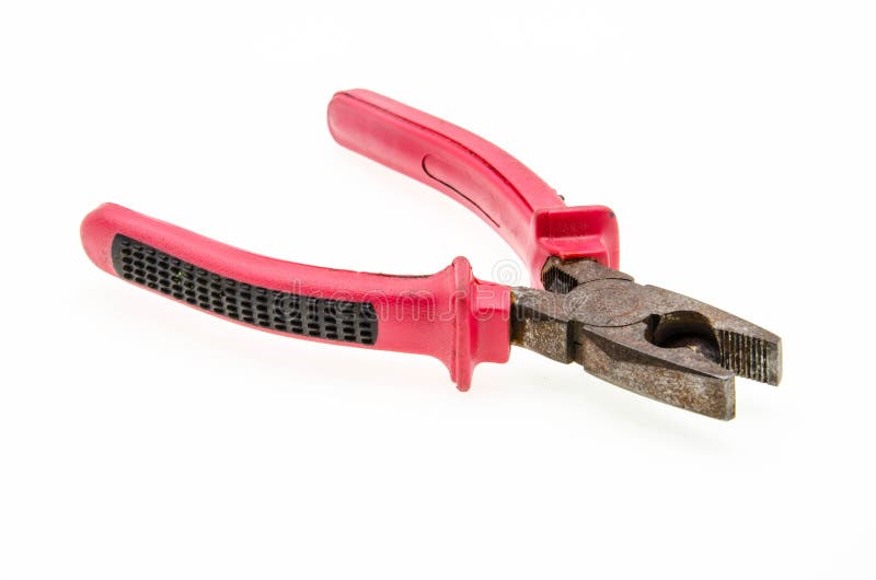 Rote Zangen Auf Dem Weißen Hintergrund Stockbild - Bild von zangen ...