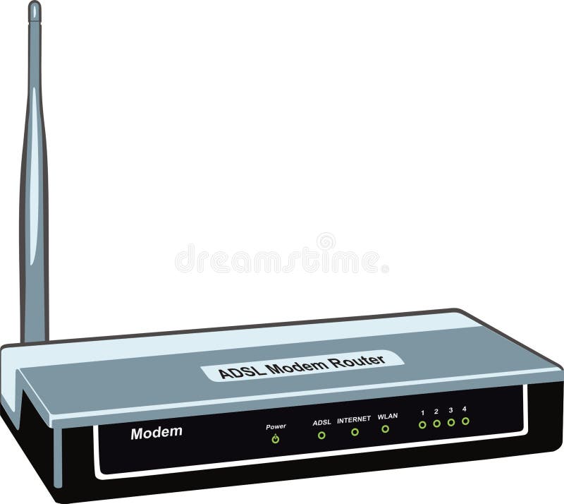 Ícone Do Modem Wifi 4g, Estilo De Desenho Animado Ilustração do Vetor ...