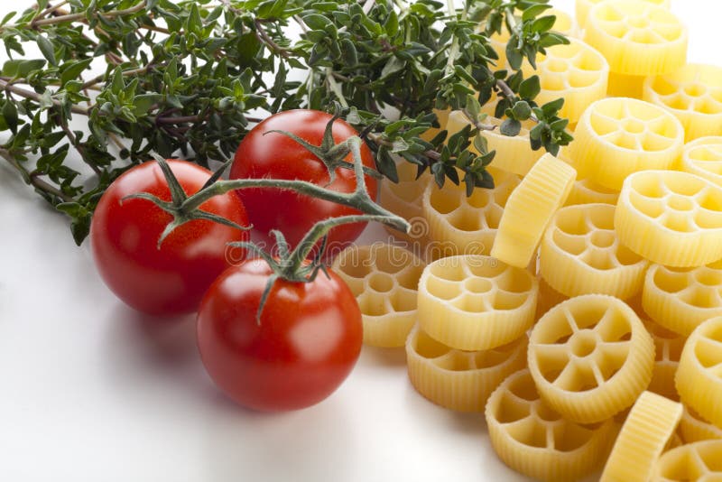 Rotelle Pasta and Ingredients Stock Photo - Image of noodles, cuisine ...