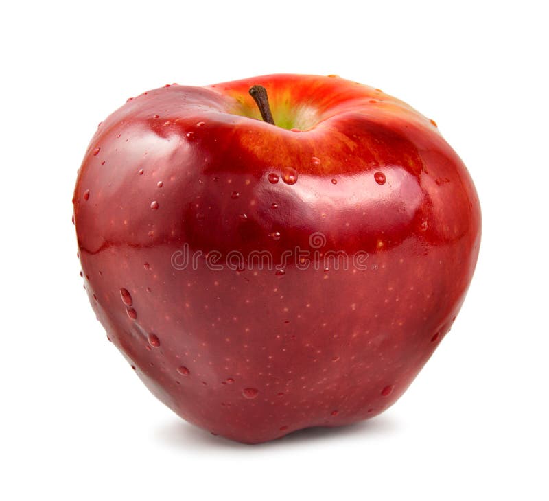 Roter Apfel halbiert stockfoto. Bild von schnitt, hintergrund - 6897214