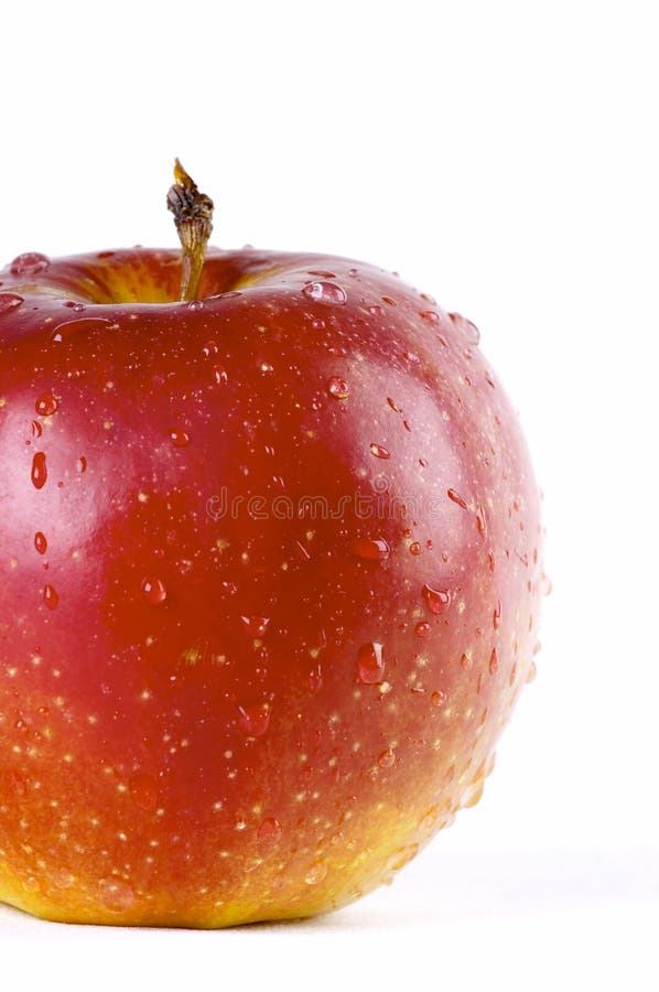 Roter Apfel stockfoto. Bild von kondensation, ansicht - 5722580