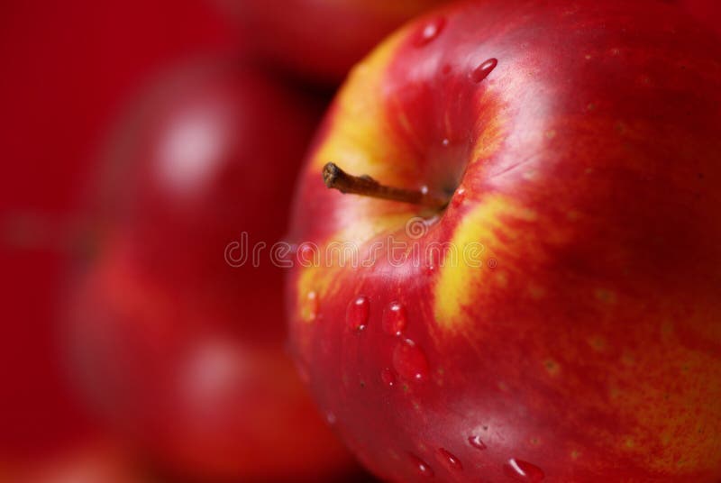 Roter Apfel stockfoto. Bild von frucht, vitamine, gesund - 7628340