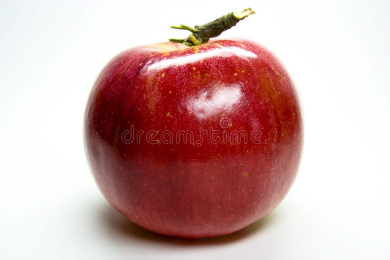 Roter Apfel stock photo. Image of white, leaf, delicious - 118021568