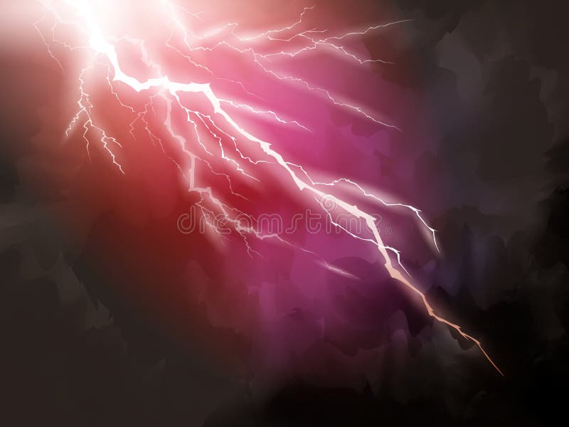 Blitz-Hintergrund-Illustration Vektor Abbildung - Illustration von hell ...