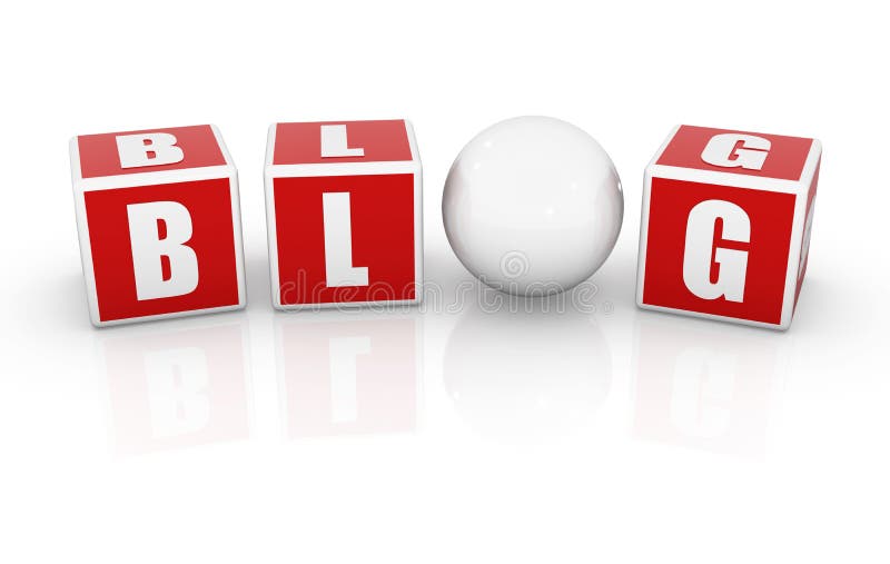 Roter Block - Blog stock abbildung. Illustration von diskussion - 56754807