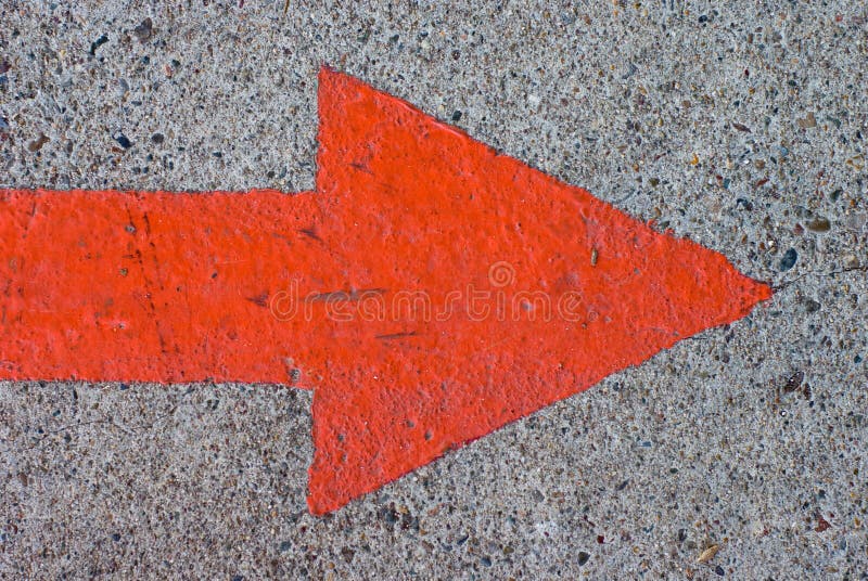 Gemalter Pfeil stockfoto. Bild von richtung, zeichen - 44664956