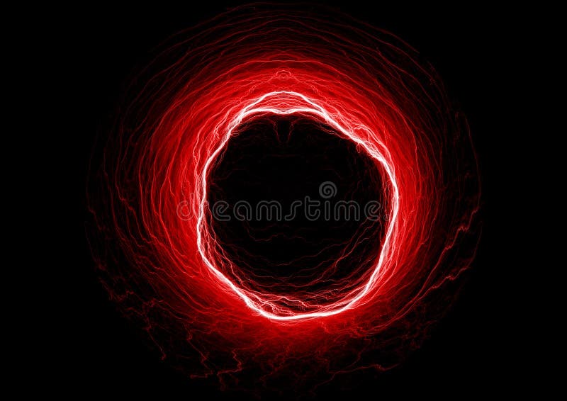 Roter Kreisblitz stock abbildung. Illustration von auszug - 92761559