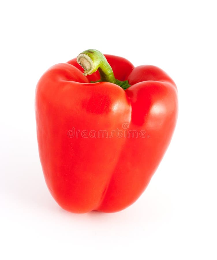 Roter Pfeffer stockbild. Bild von gesundheit, reif, einzeln - 16780219