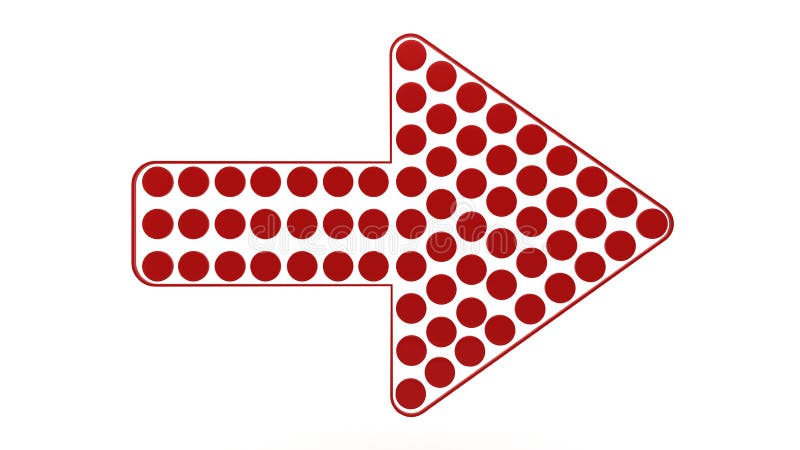 Roter runder Pfeil stock abbildung. Illustration von bild - 121076154