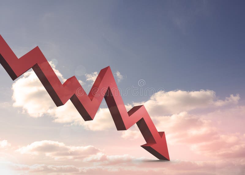 Roter Pfeil, Der Oben Zeigt Stock Abbildung - Illustration von leute ...