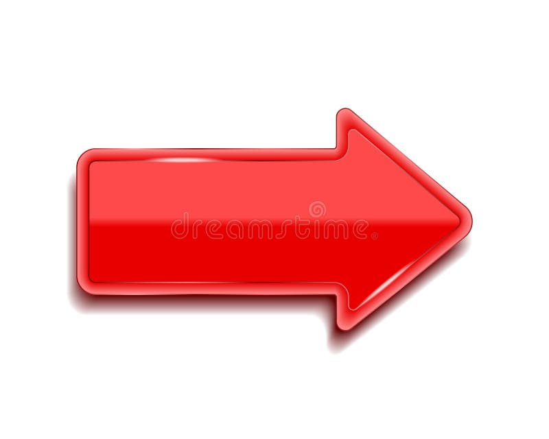 Roter Pfeil vektor abbildung. Illustration von auslegung - 259182933