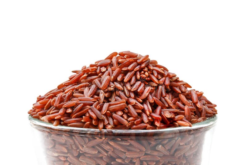 Roter Reis stockfoto. Bild von vegetarier, trocken, korn - 49627686