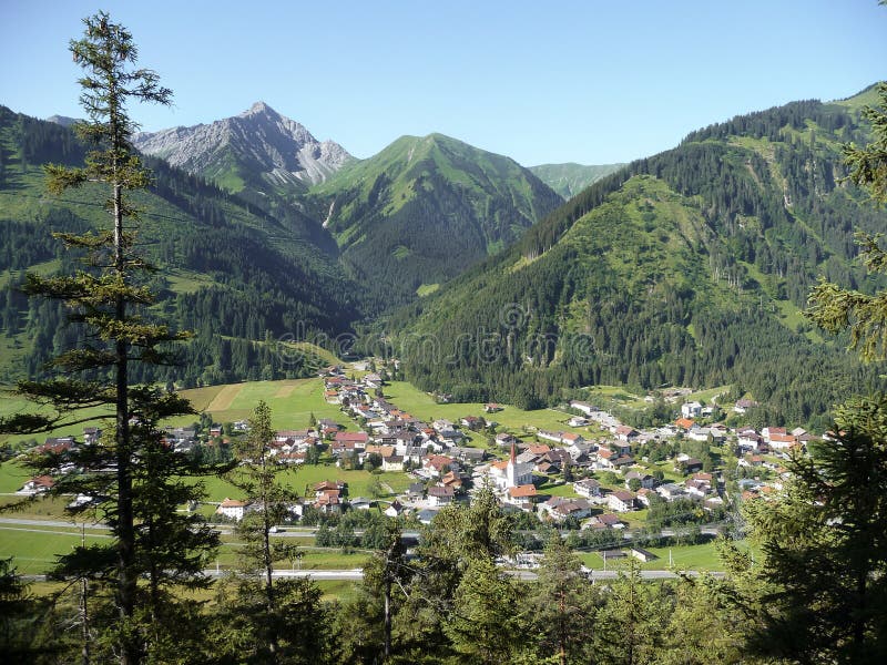 Roter Stein Mountain in Lechtal Alps, Austria Stock Image - Image of ...