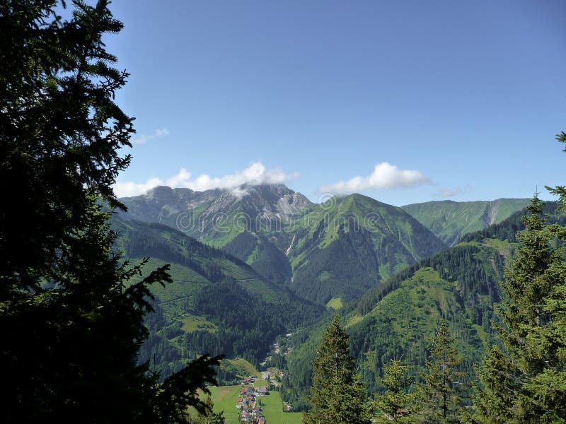Roter Stein Mountain in Lechtal Alps, Austria Stock Image - Image of ...