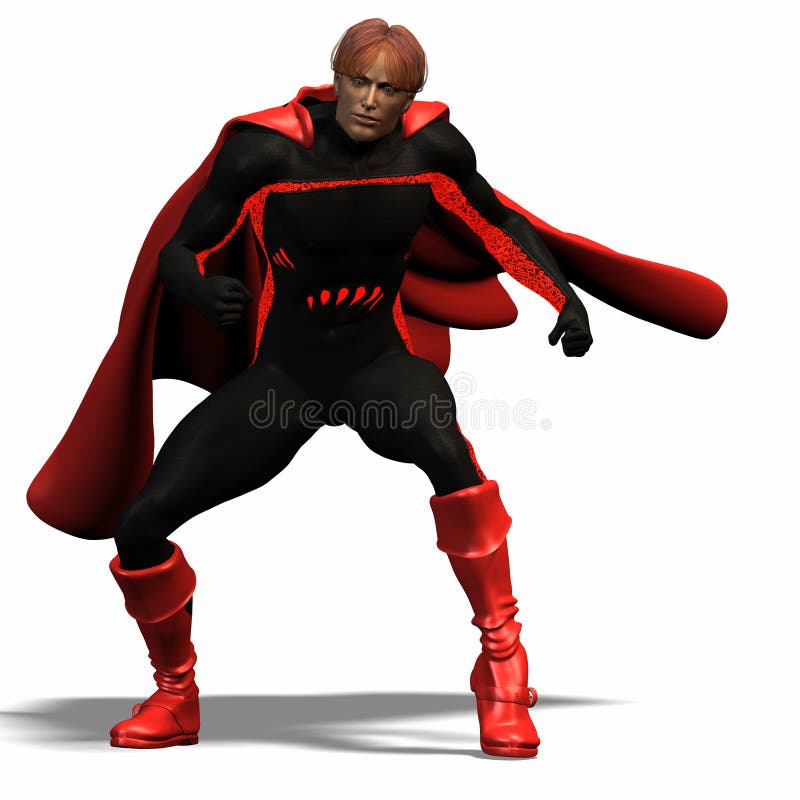 Roter Superheld #3 stock abbildung. Illustration von unzerstörbar - 2456377