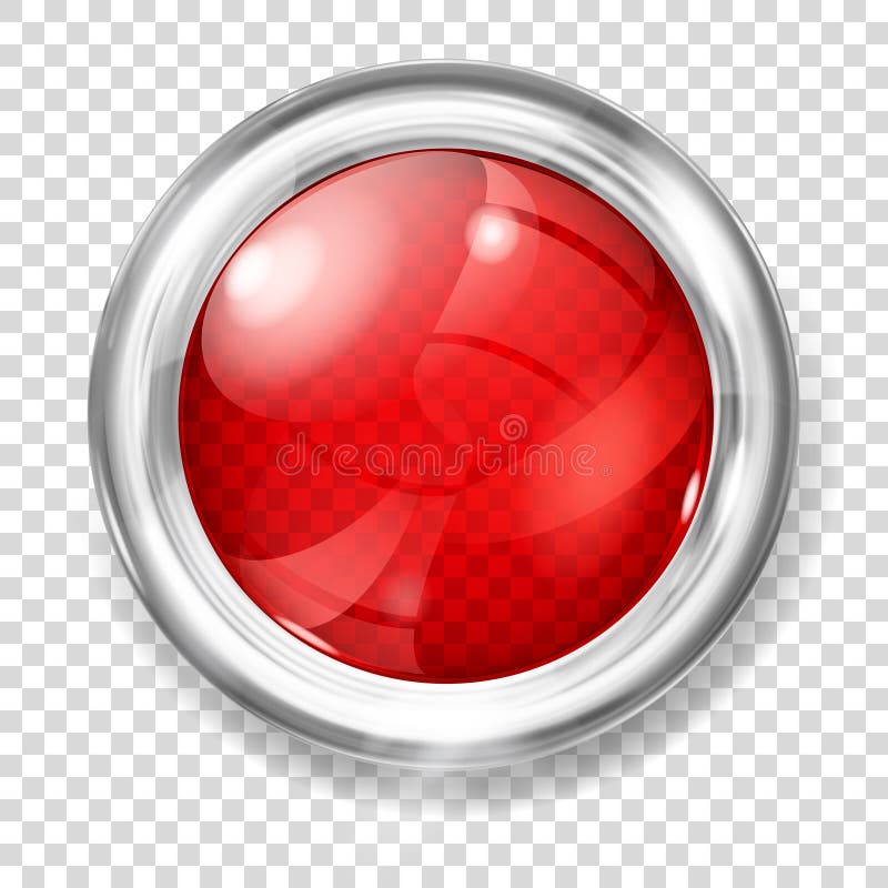 Großer roter Knopf vektor abbildung. Illustration von geschäft - 50796427