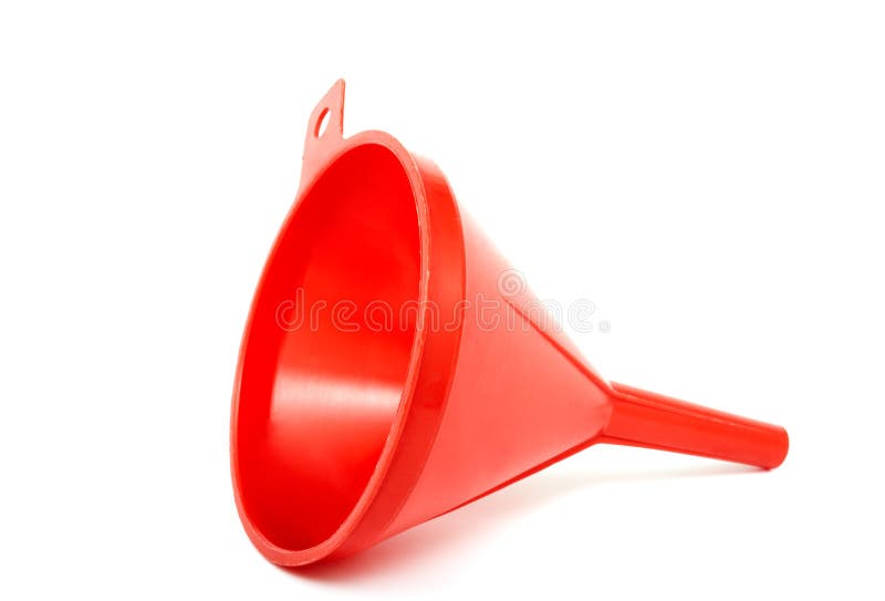 Roter Trichter stockbild. Bild von hintergrund, einzeln - 31362137