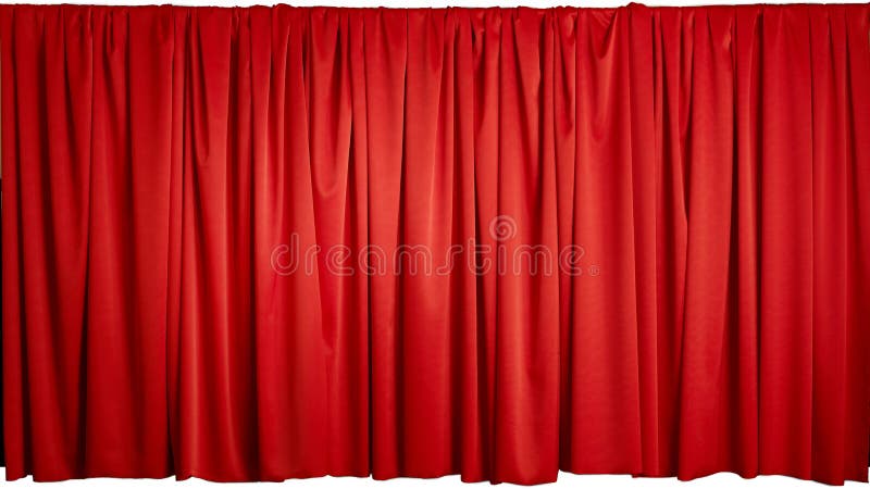Roter Vorhang stockfoto. Bild von leuchte, spiel, tuch - 51179544