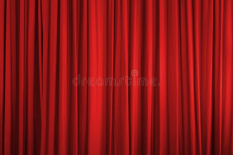 Roter Vorhang stockbild. Bild von fall, eleganz, unterhaltung - 63240809