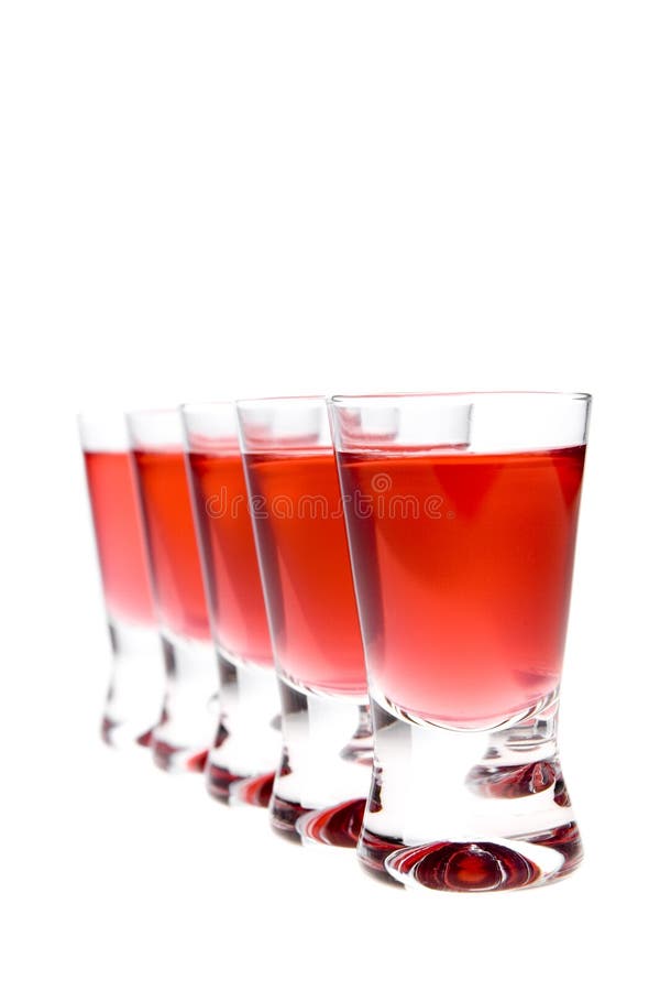 Roter Wodka (Likör) stockfoto. Bild von bunt, gaststätte - 3581788