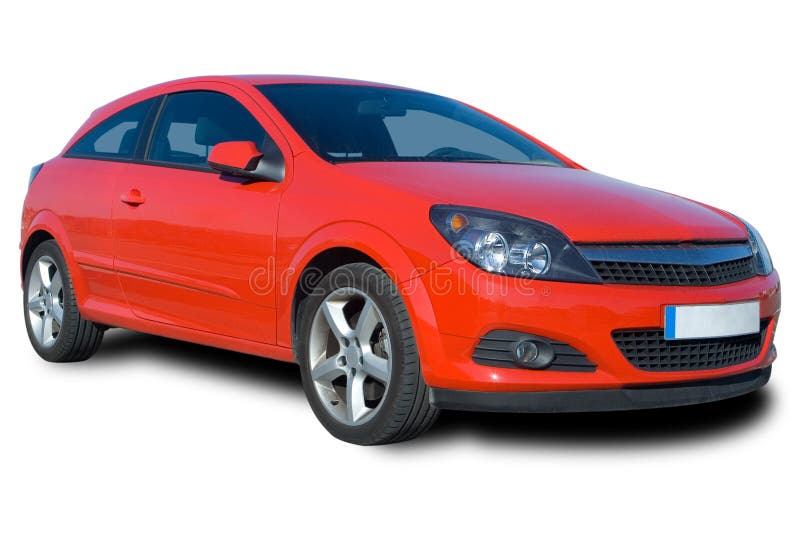 Rotes Sport-Auto stockfoto. Bild von auto, sport, renault - 23493846