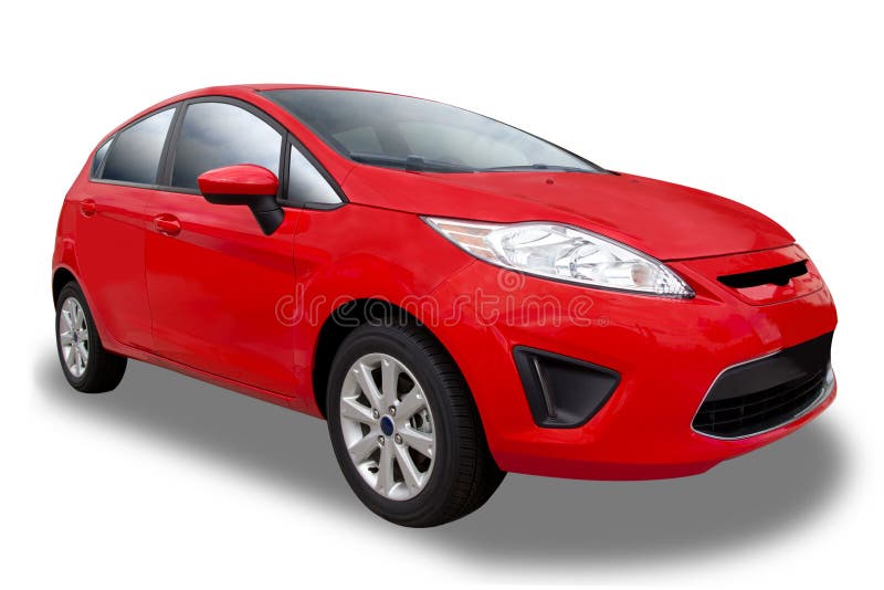 Rotes Auto stockbild. Bild von farbe, glänzend, ansicht - 26489519