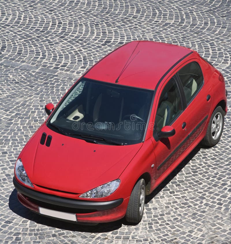 Rotes Auto stockfoto. Bild von fahrzeug, auto, verkehr - 3045488