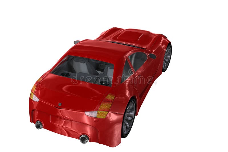 Rotes Auto stock abbildung. Illustration von marke, produkt - 41452001