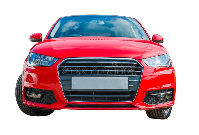 Rotes Auto stockfoto. Bild von familie, frontseite, leistungsfähigkeit ...