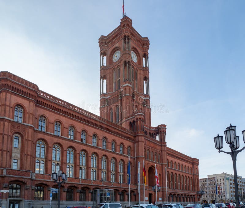 Rotes Rathaus, Berlin City Hall in Berlin Stock Image - Image of ...