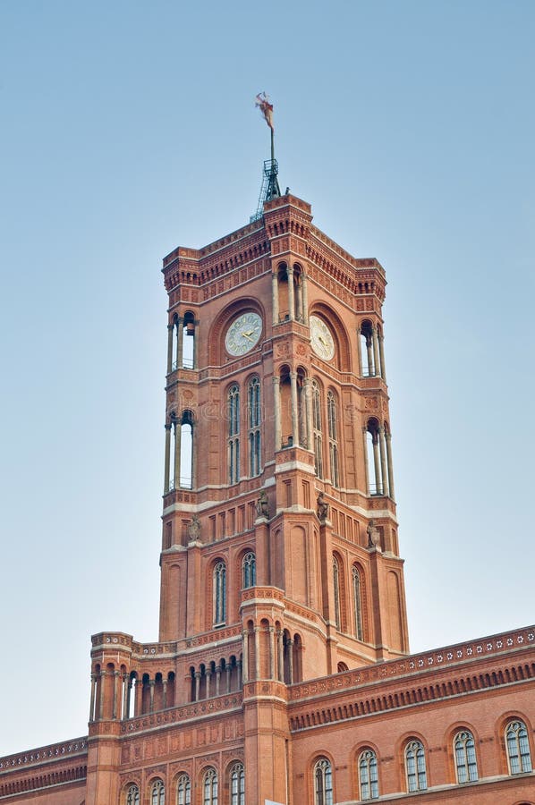 The Rotes Rathaus at Berlin, Germany Stock Photo - Image of sightseeing ...
