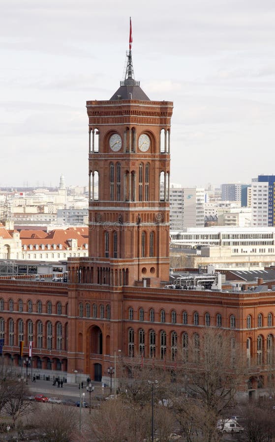 Rotes rathaus Berlin editorial stock photo. Image of deutschland - 49785493