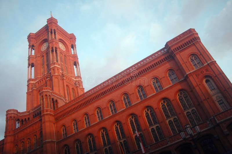 Rotes Rathaus Berlin editorial photography. Image of city - 51444352