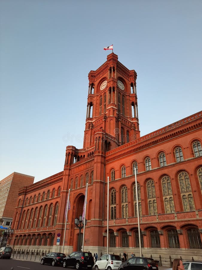 Rotes Rathaus, Berlin editorial stock image. Image of rotes - 230756469